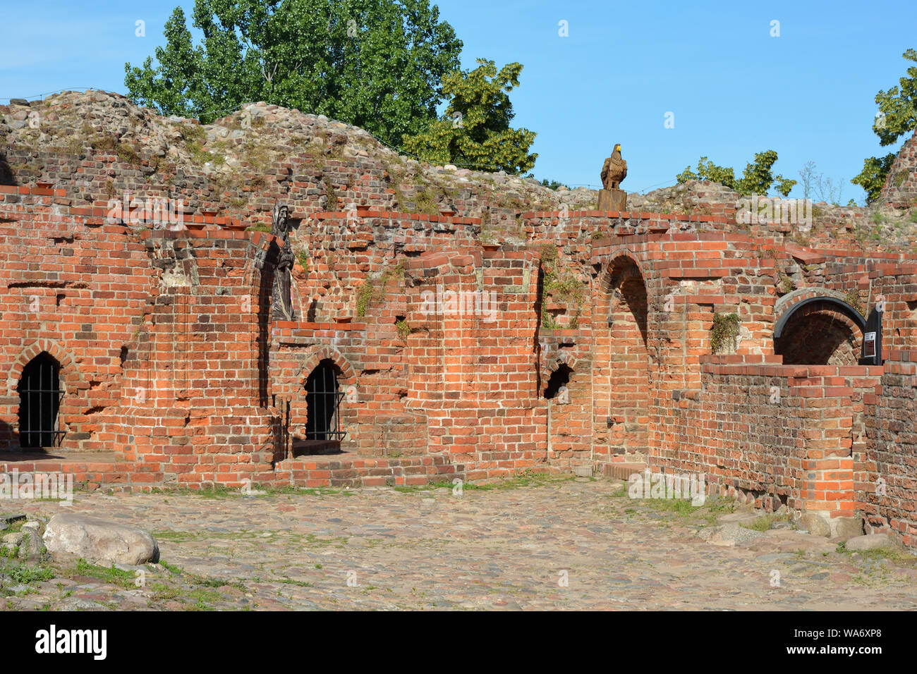 Ruins of Torun Castle built in 1260 by the Teutonic Knights - Poland ...