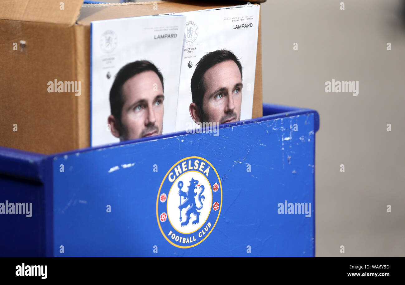 Close up of the official match day programme before the match during ...