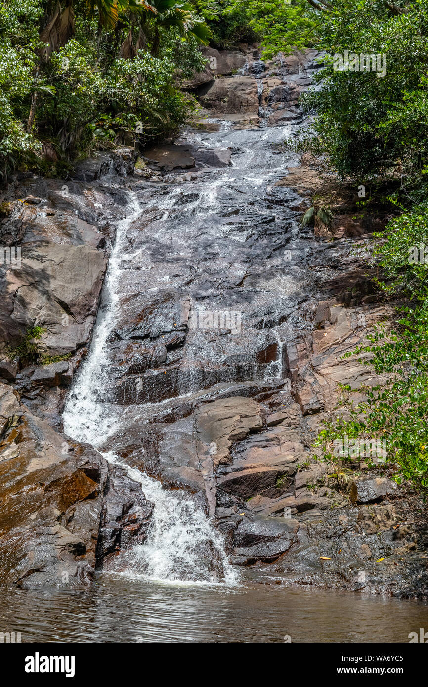 Mahe seychelles waterfall hi-res stock photography and images - Alamy
