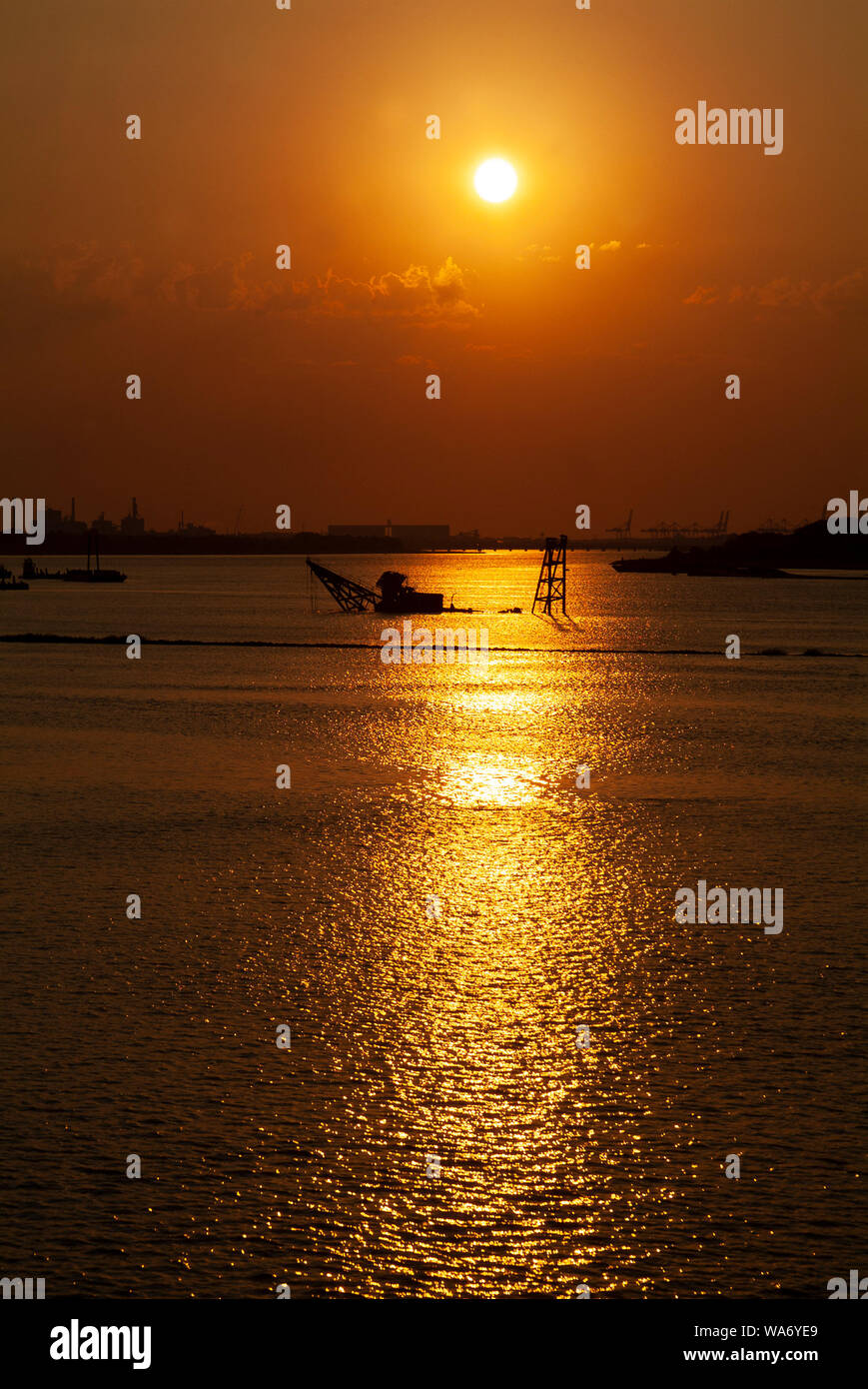 CURTAIN CALLS: A dramatic and beautiful sunset melts into the backdrop ...