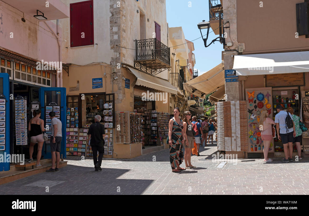 Shopping Street In Chania Crete High Resolution Stock Photography and ...
