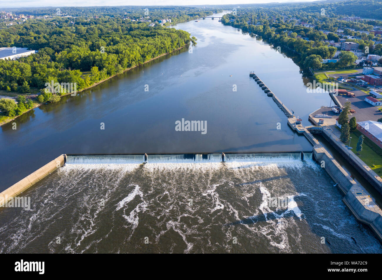 Federal Dam at Troy, New York, USA Stock Photo - Alamy