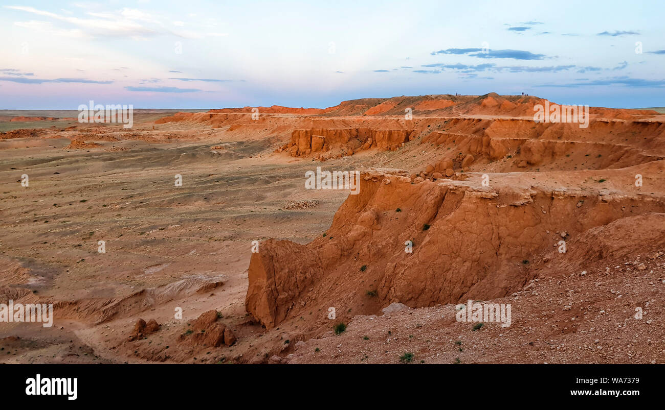 Bayanzag Flaming Cliffs, Gobi Desert, Mongolia Stock Photo - Alamy