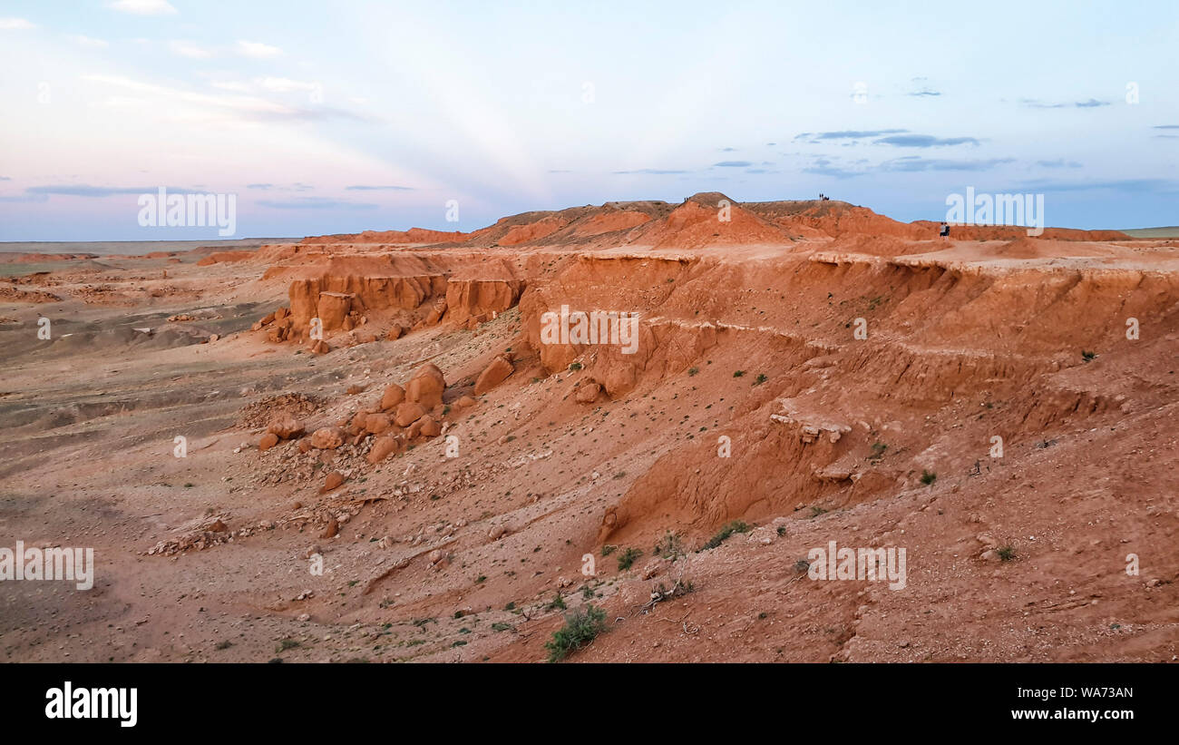 Bayanzag Flaming Cliffs, Gobi Desert, Mongolia Stock Photo - Alamy