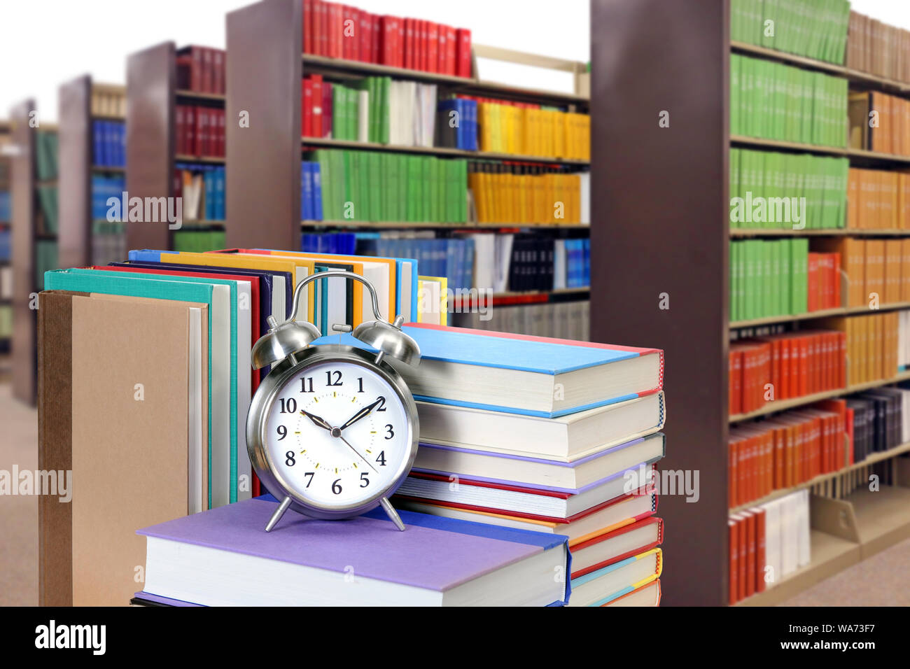 library, book, supply, and education concept Stock Photo - Alamy