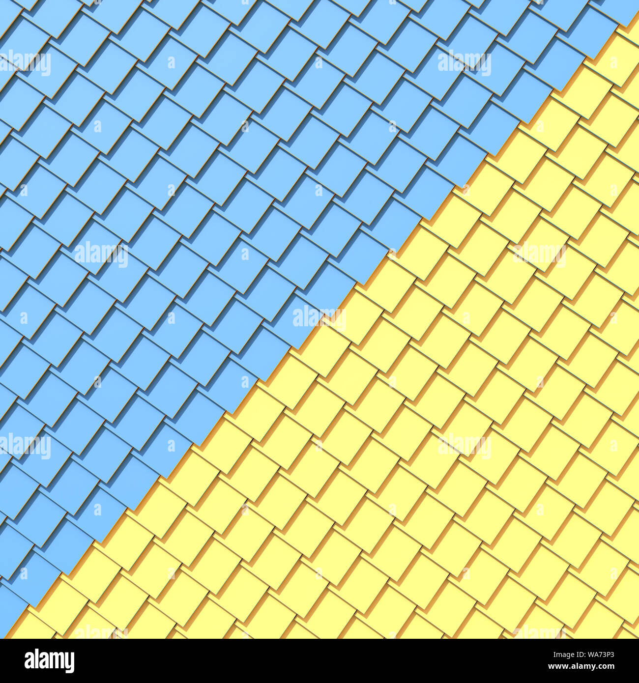 Two tone squares extruded abstract background. 3D rendering Stock Photo ...