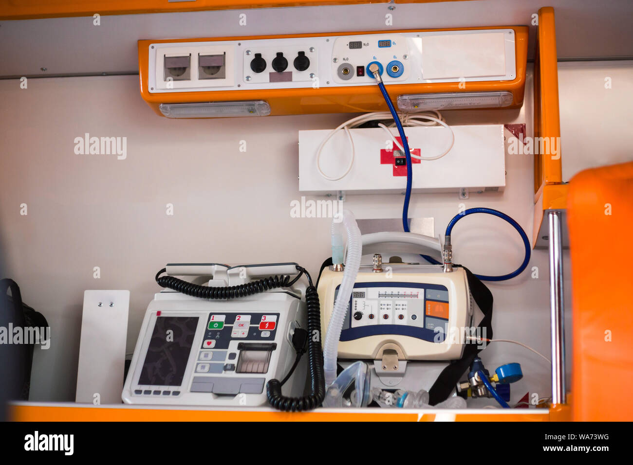 Inside an ambulance hi-res stock photography and images - Alamy