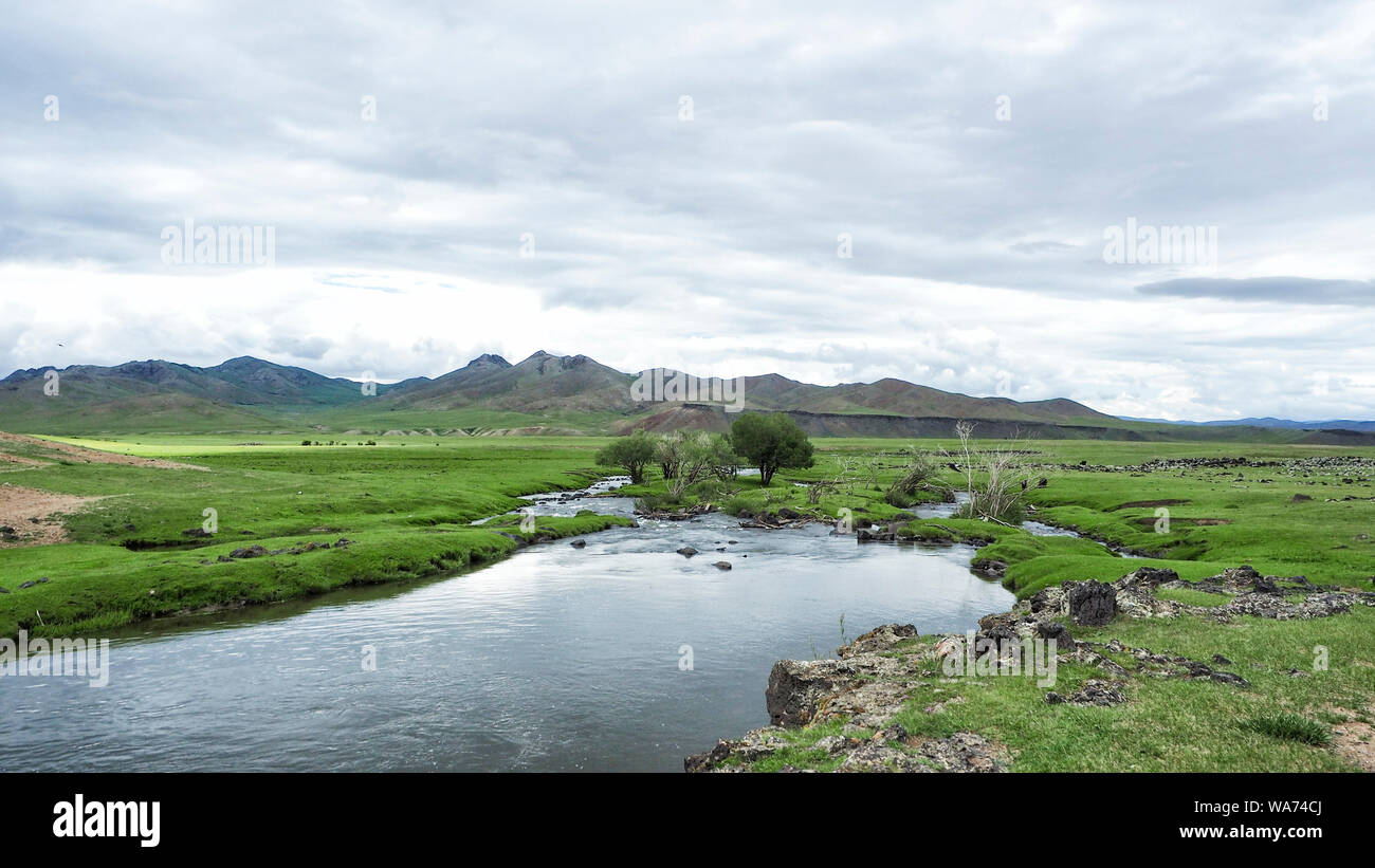 Orkhon Valley at the Central Mongolia Stock Photo - Alamy