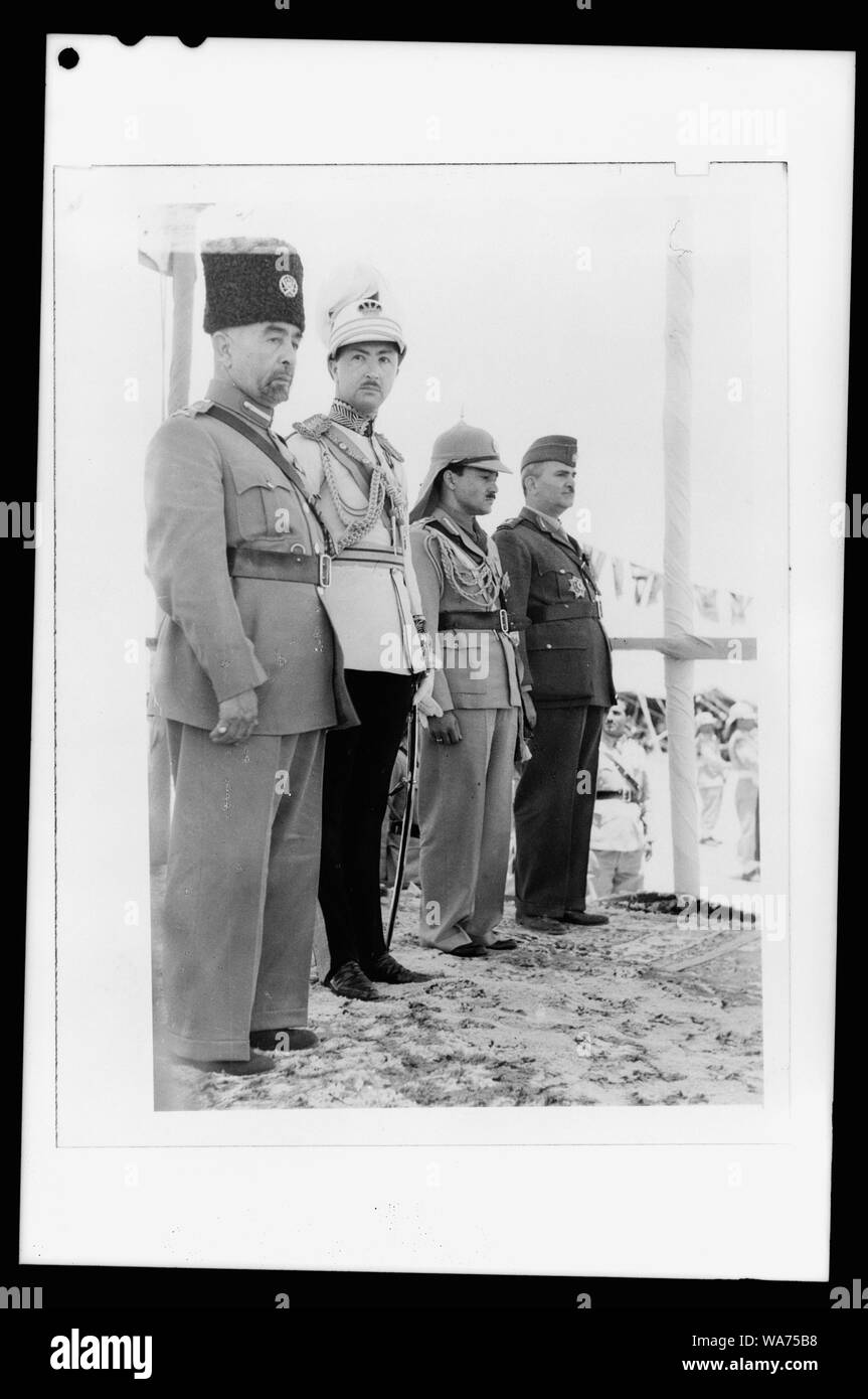 'Coronation' of King Abdullah in Amman on May 25, '46. King Abdullah ...