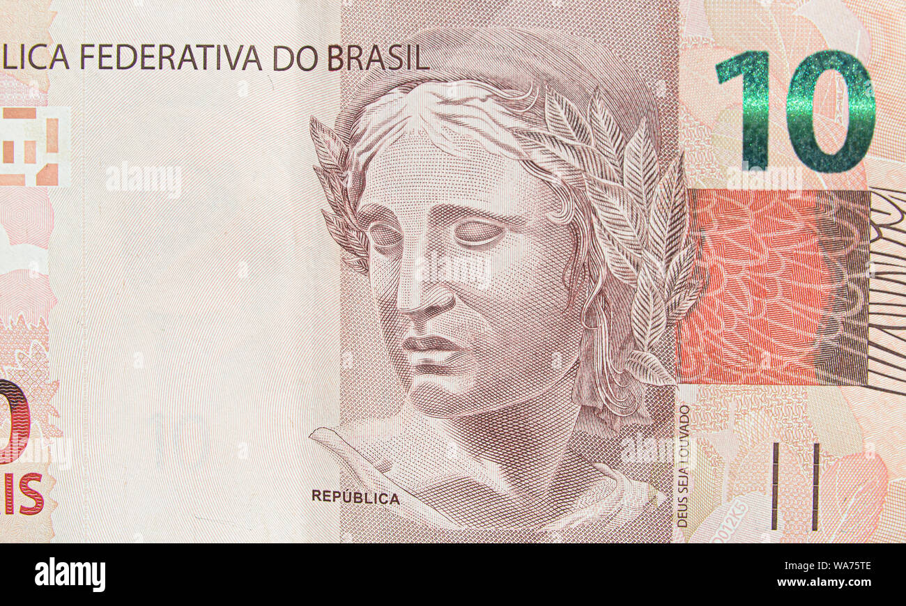 Brazilian currency close up hi-res stock photography and images - Alamy