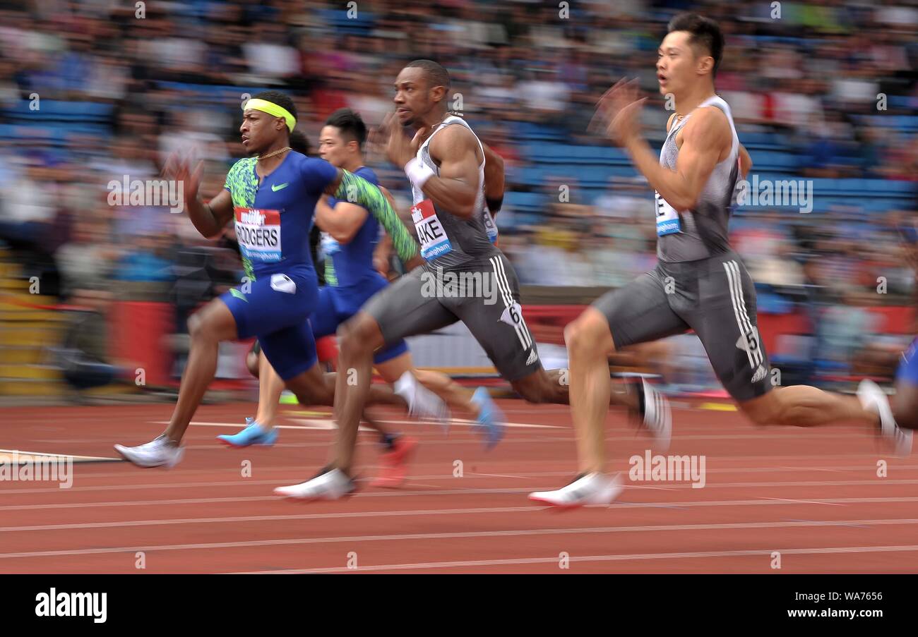 Birmingham. UK.. 18 August 2019. (l to r) Michael Rodgers (USA), Yohan ...