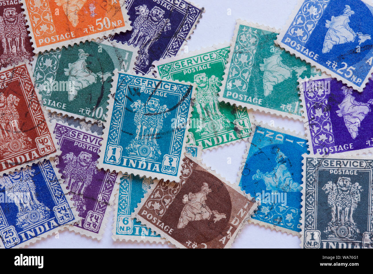 India postage stamp hi-res stock photography and images - Alamy