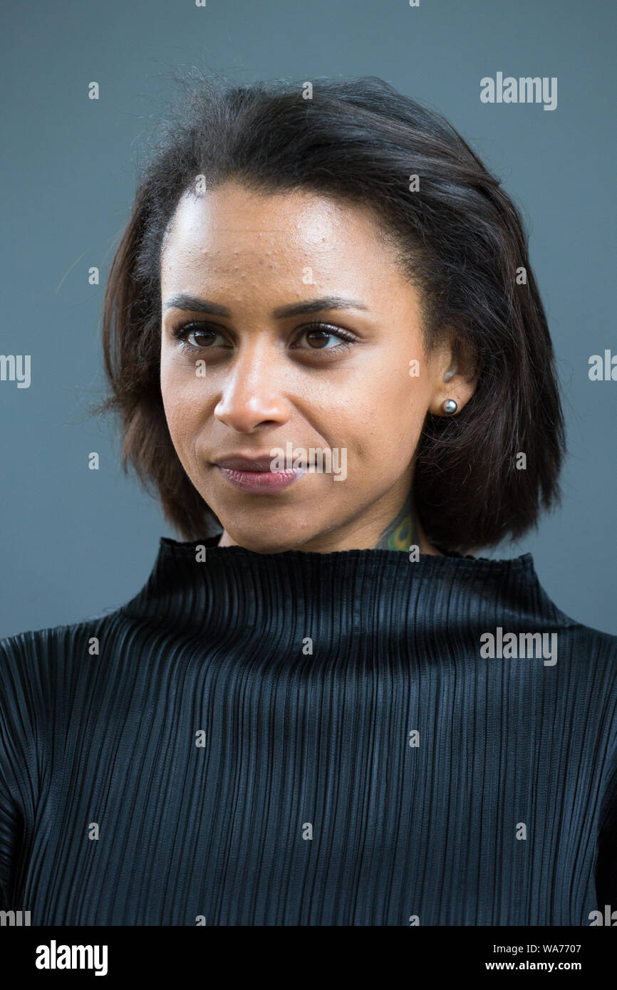 Edinburgh, UK. 18 August 2019. Rachel Long, founder of Octavia poetry ...