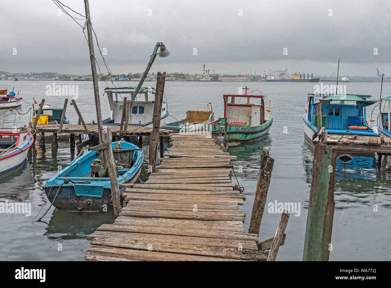 Fishing Dock at Havana, Cuba Stock Photo - Alamy