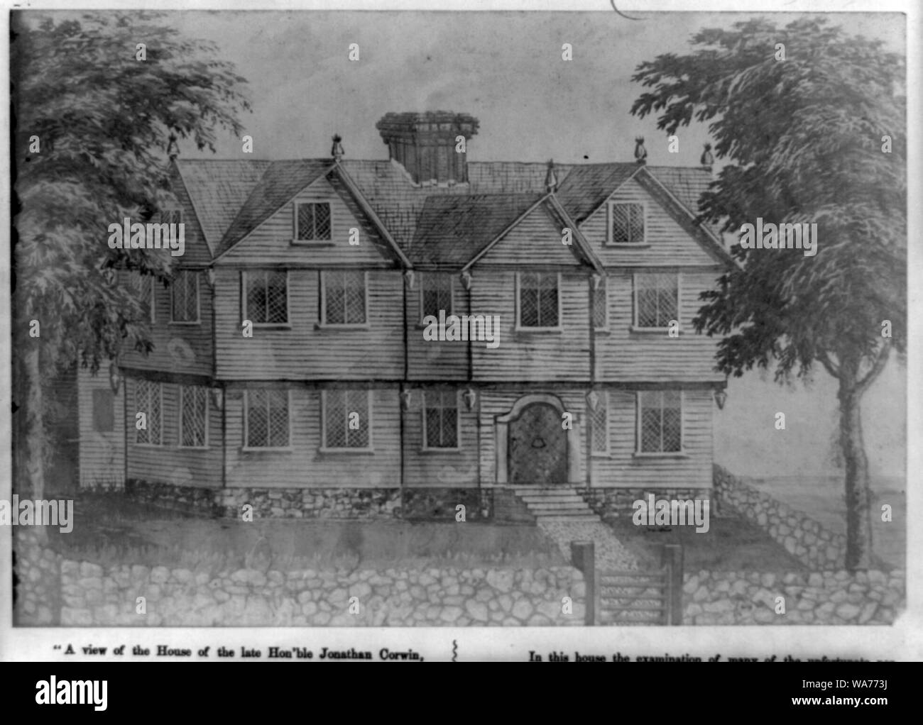 A View of the house of the late Hon'ble Jonathan Corwin (Judge of the ...
