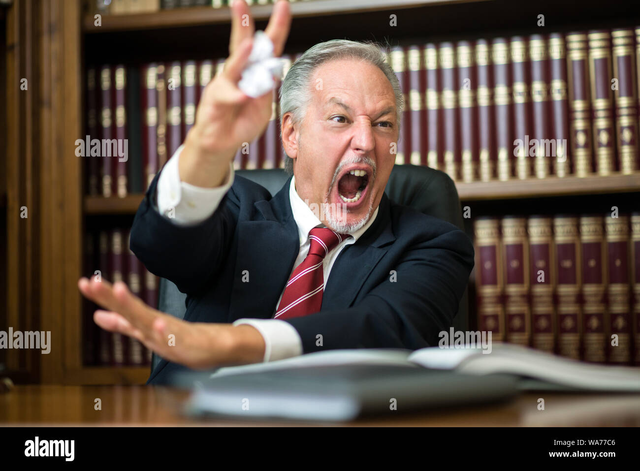 Angry business man hi-res stock photography and images - Alamy