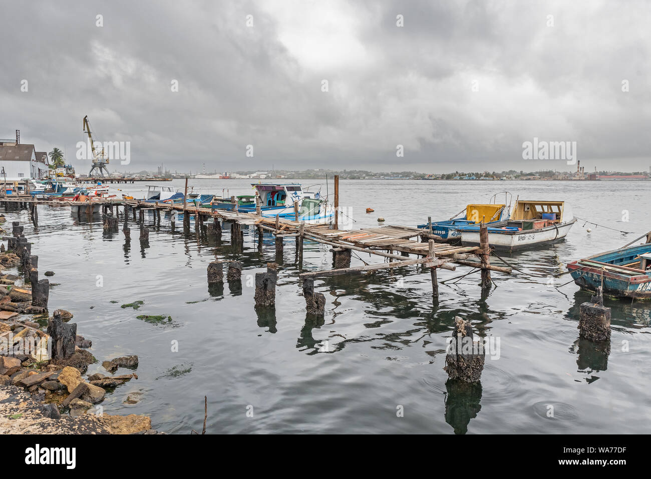 Fishing Dock at Havana, Cuba Stock Photo - Alamy