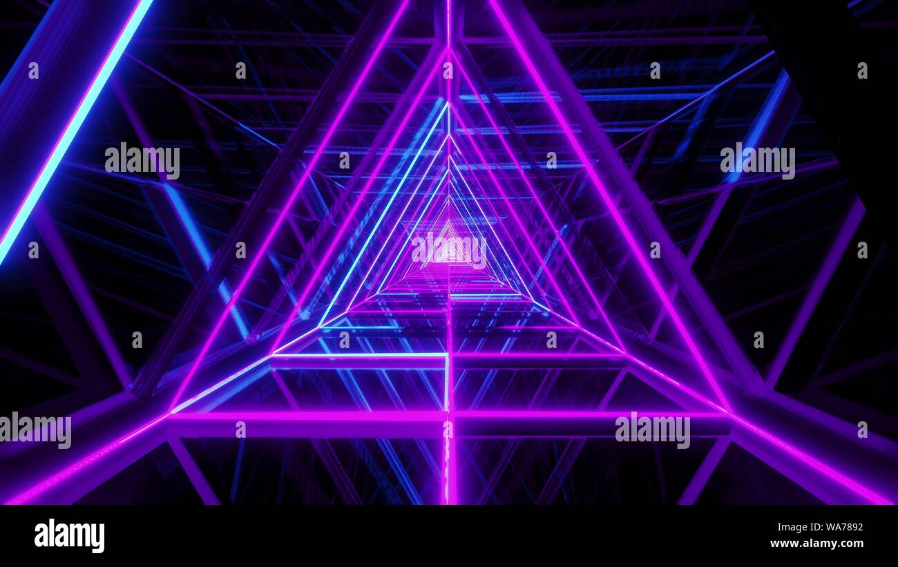 abstract glowing blue purple triangle wireframe background walpaper 3d ...
