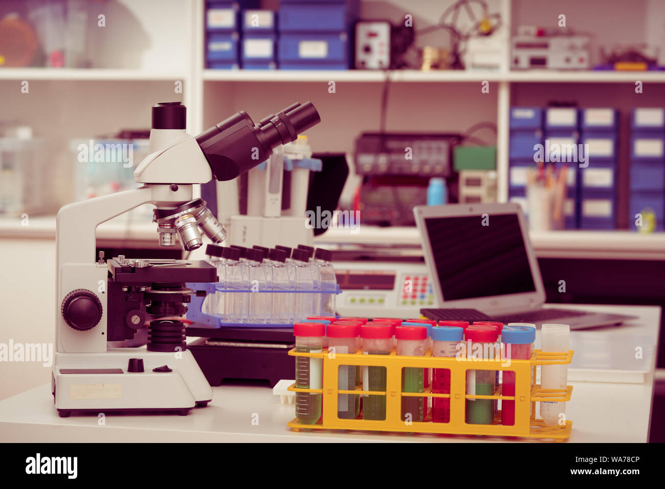 Scientific microscope in the laboratory of forensics Stock Photo - Alamy