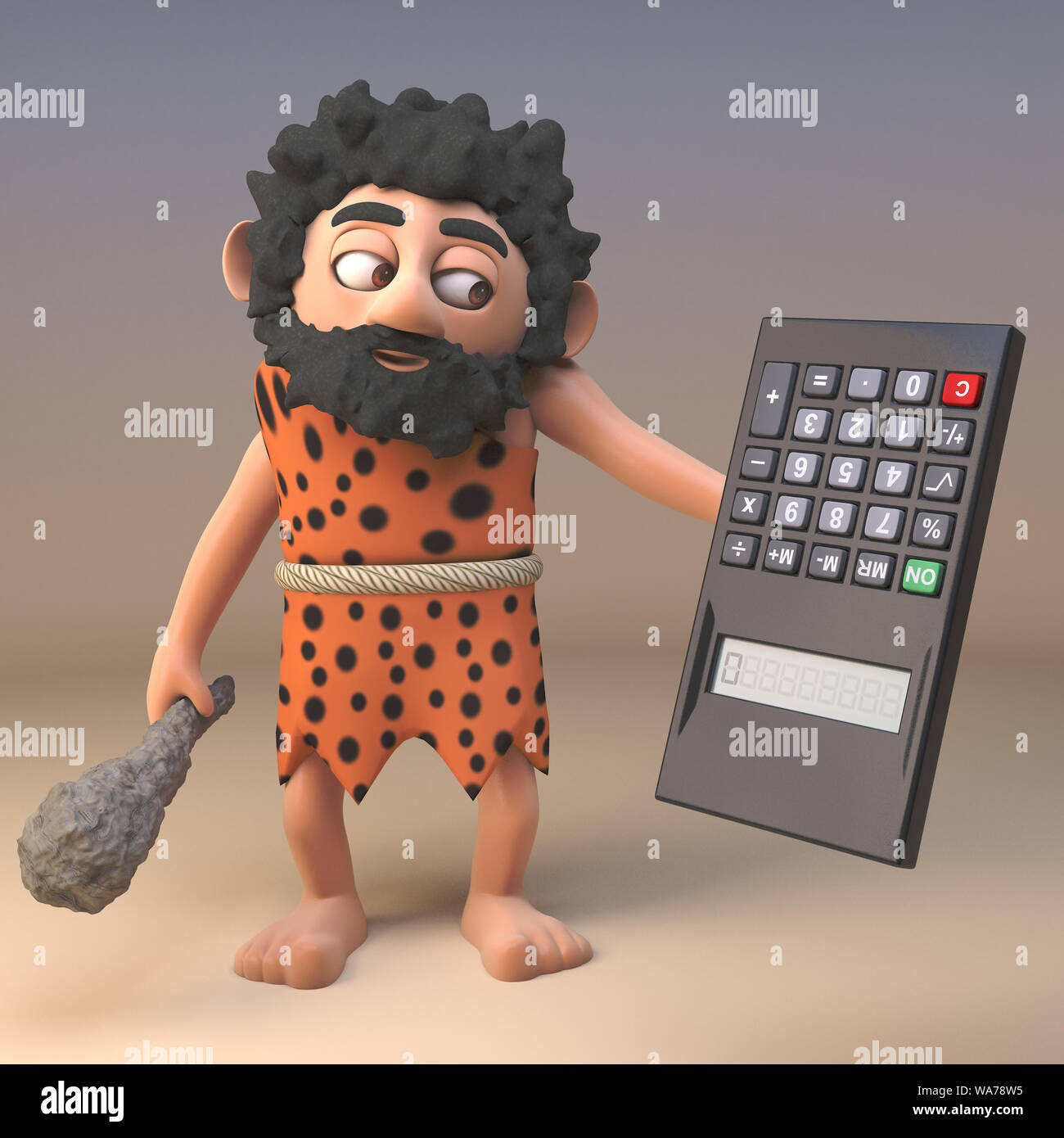 No Calculator Cartoon