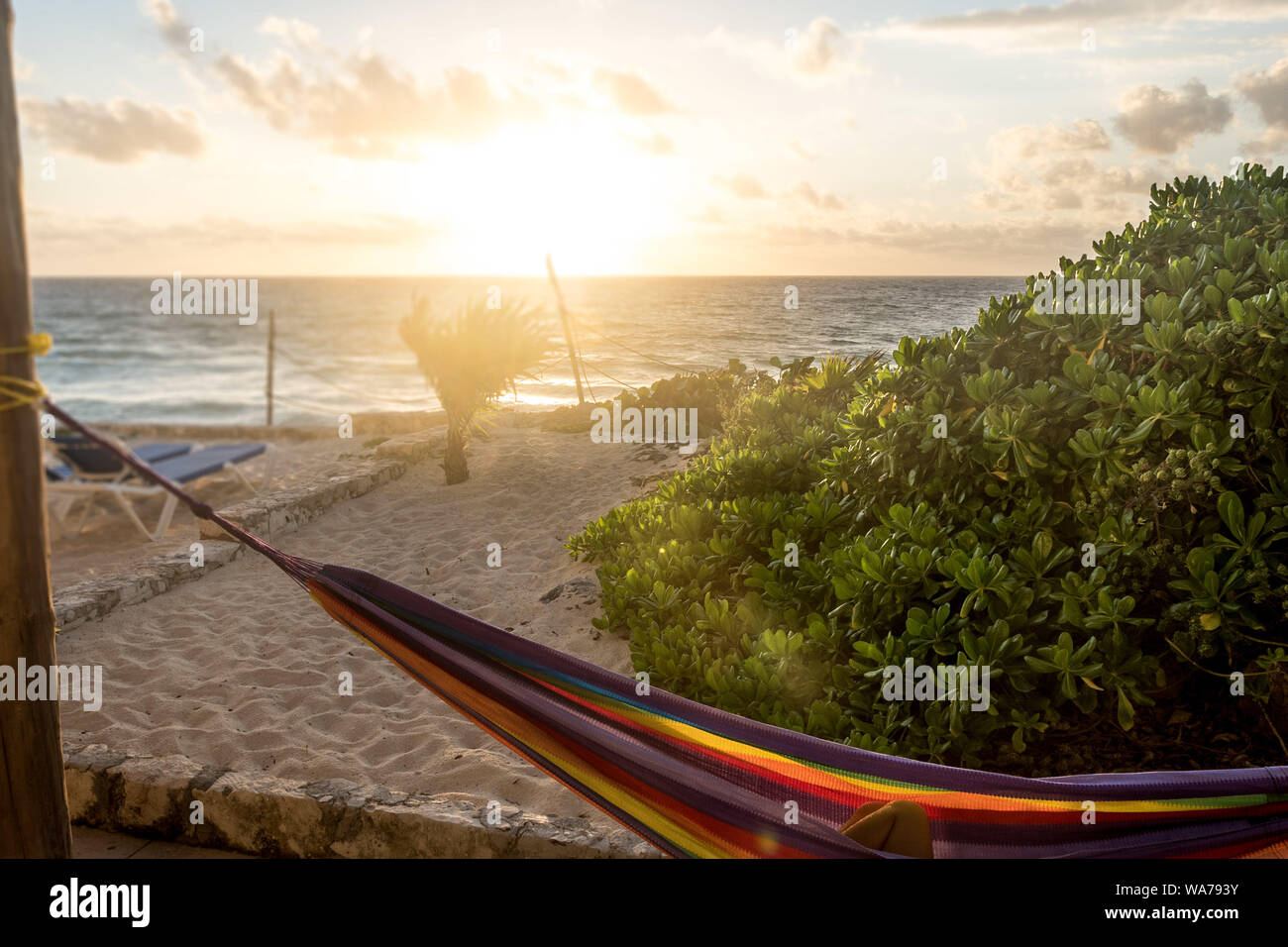 RELAX IN COZUMEL ISLAND MEXICO Stock Photo - Alamy