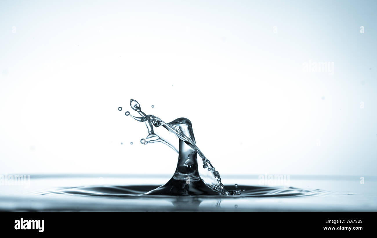 water drop collision. Water splash Stock Photo - Alamy