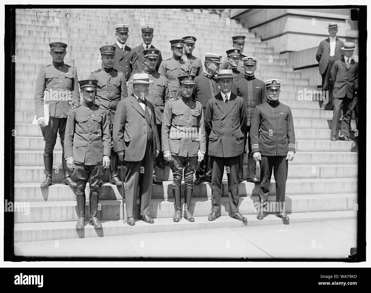 AVIATION, NAVY. TRANS-ATLANTIC FLIGHT AVIATORS. FRONT: REED; DANIELS ...
