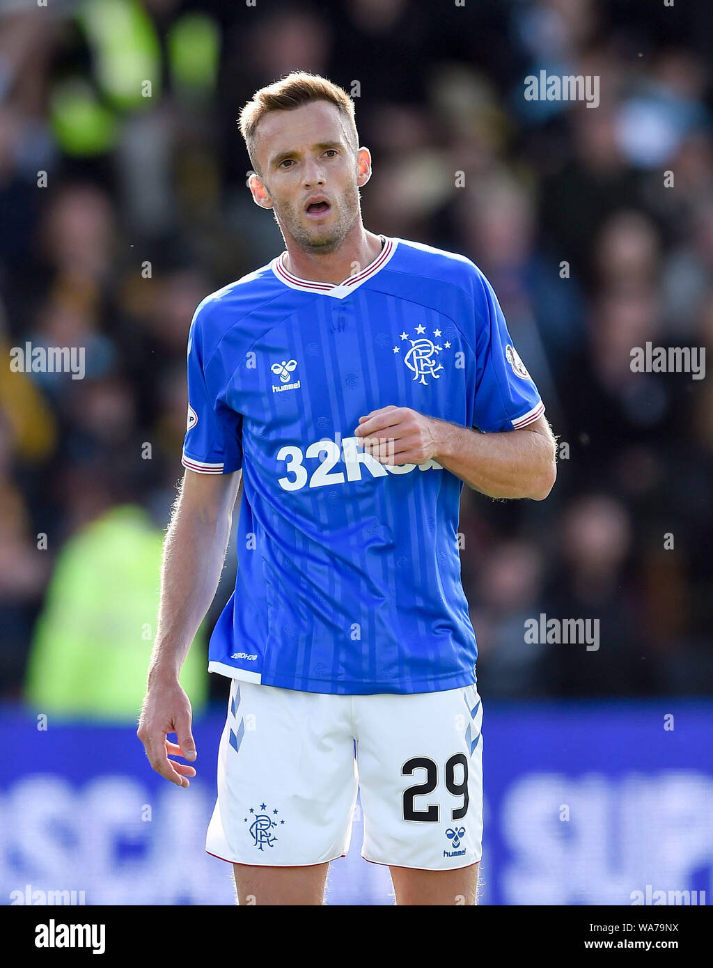 Rangers Andy King during the Betfred Cup second round match at The ...
