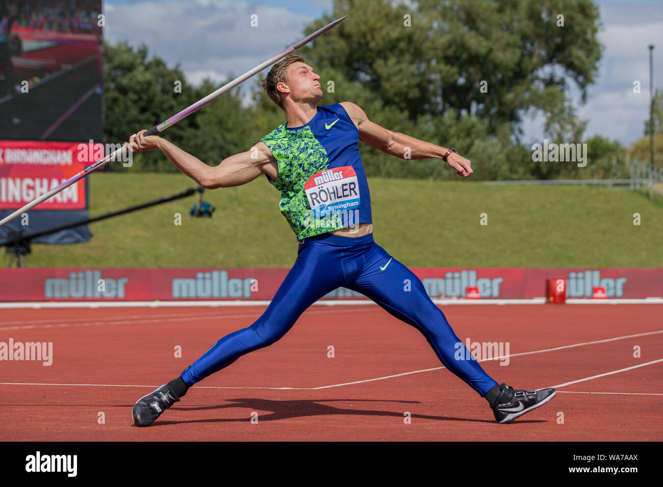 Birmingham, UK. 18 August 2019. Diamond League Athletics Muller Grand ...