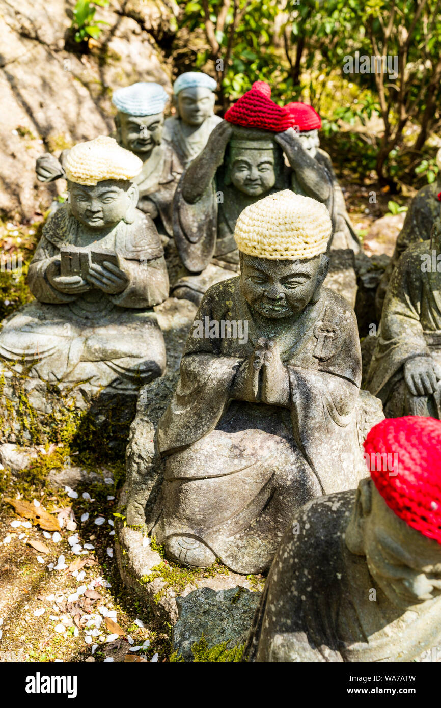 Jizo Statues In Japanese Temple High Resolution Stock Photography and ...