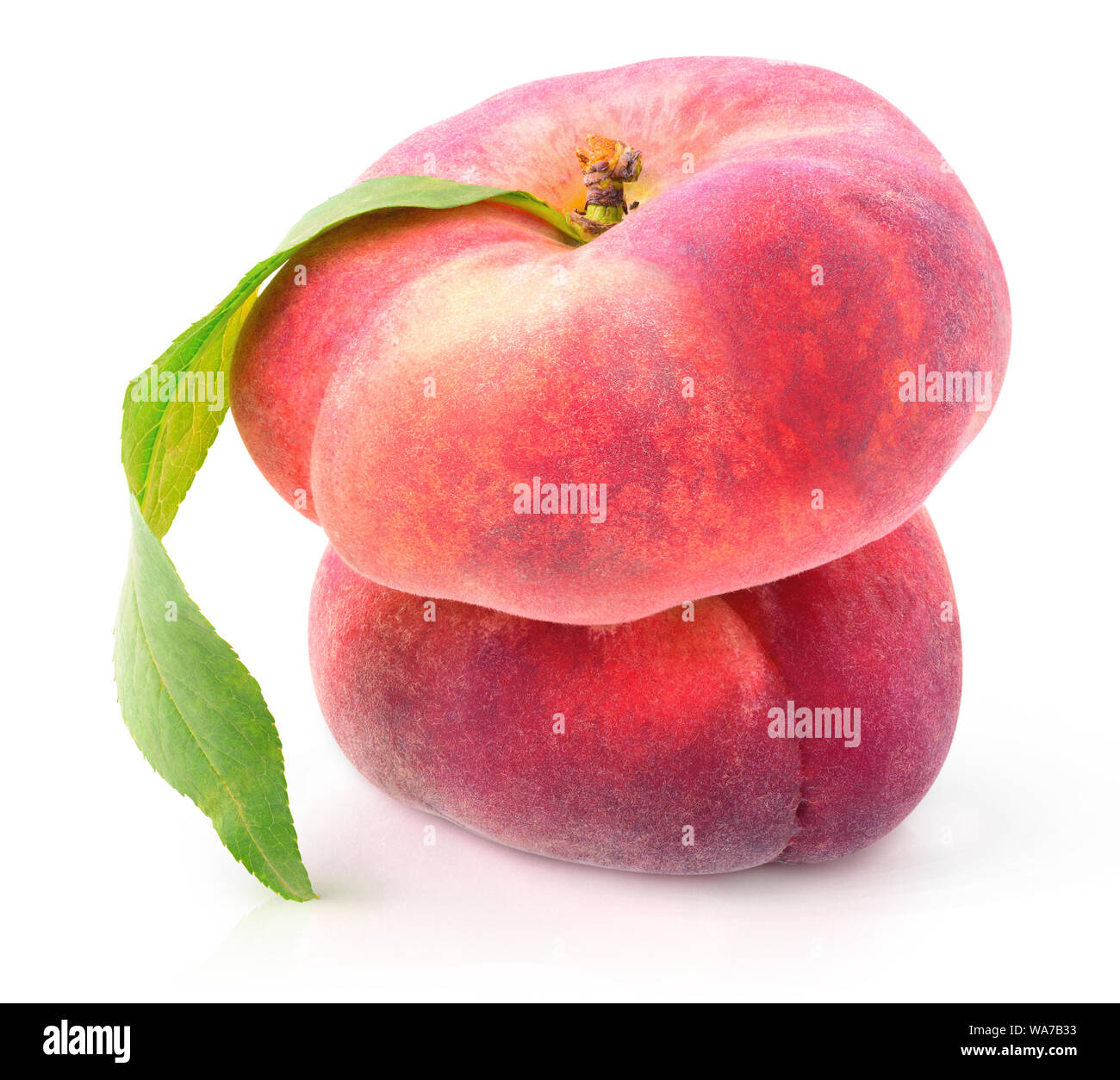 Flat peaches hi-res stock photography and images - Alamy