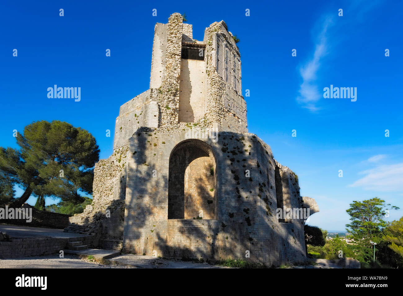 The Magne Tower (Tour Magne) is an impressive Roman tower built under ...