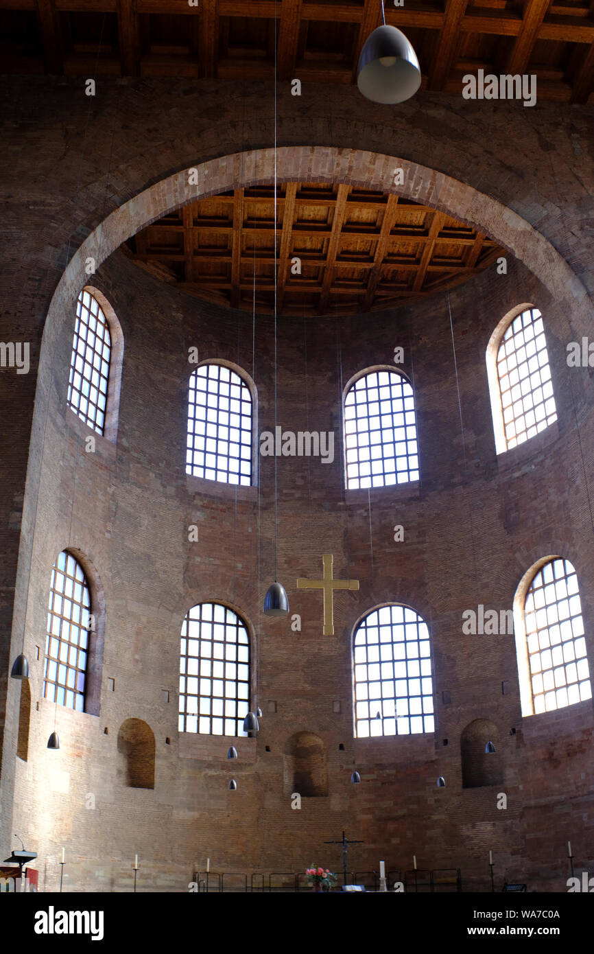 The Basilica of Constantine, or Aula Palatina, at Trier, Germany is a ...