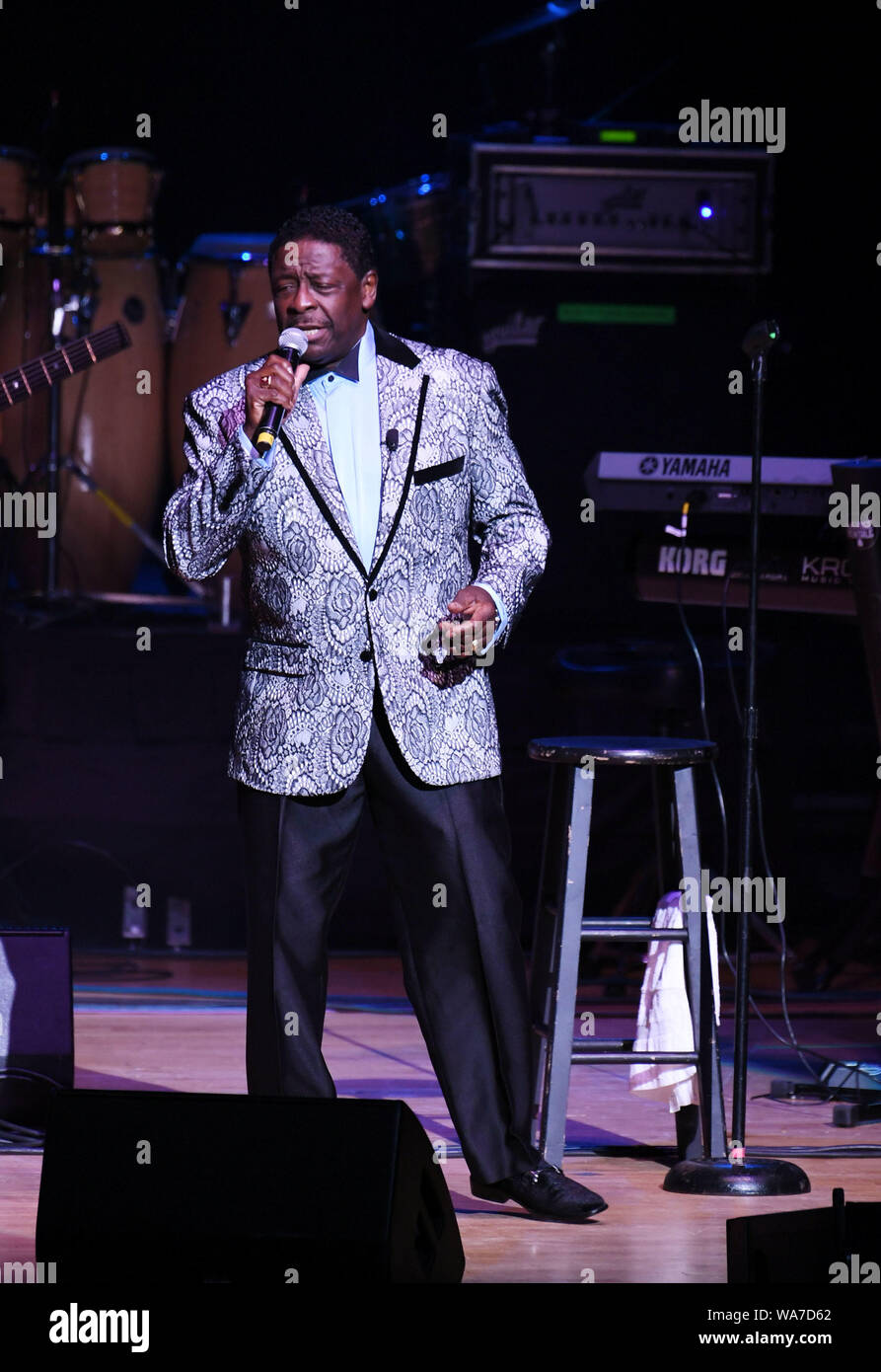 August 17, 2019, Norfolk, Virginia, USA: The Manhattans featuring ...