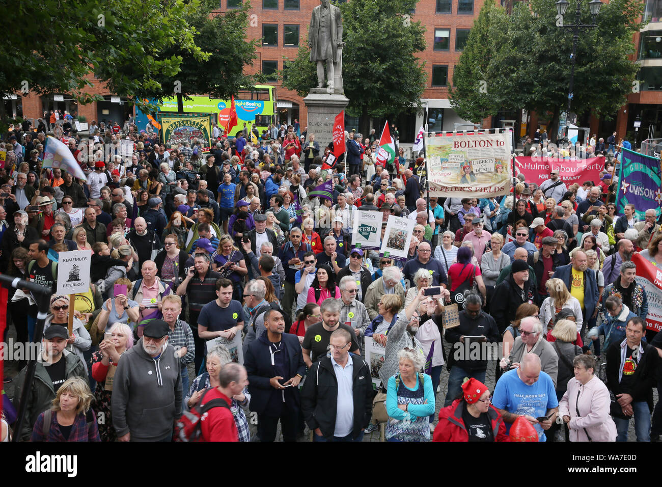 Manchester, UK. 18th August, 2019. Over a thousand people are marching ...