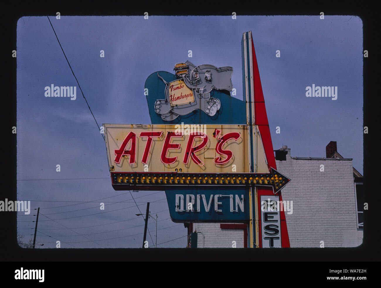 Ater's Drive-in sign, Columbus, Ohio Stock Photo - Alamy