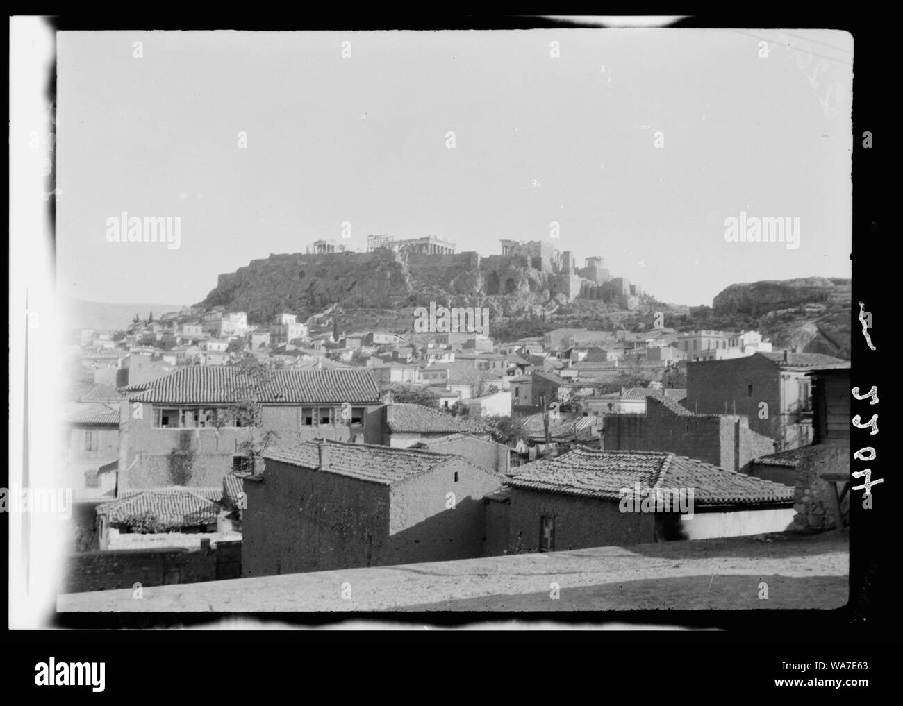 Athens acropolis parthenon temple Black and White Stock Photos & Images ...