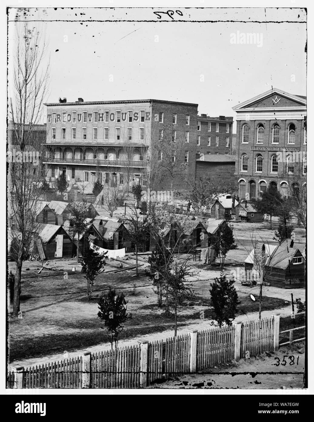 Atlanta, Ga. Trout House, Masonic Hall, and Federal encampment on ...