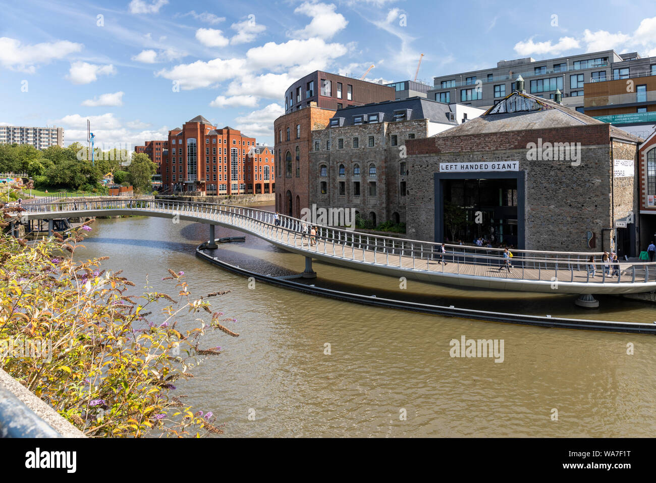 The Left Handed Giant brewpub and Castle Bridge, Bristols floating ...