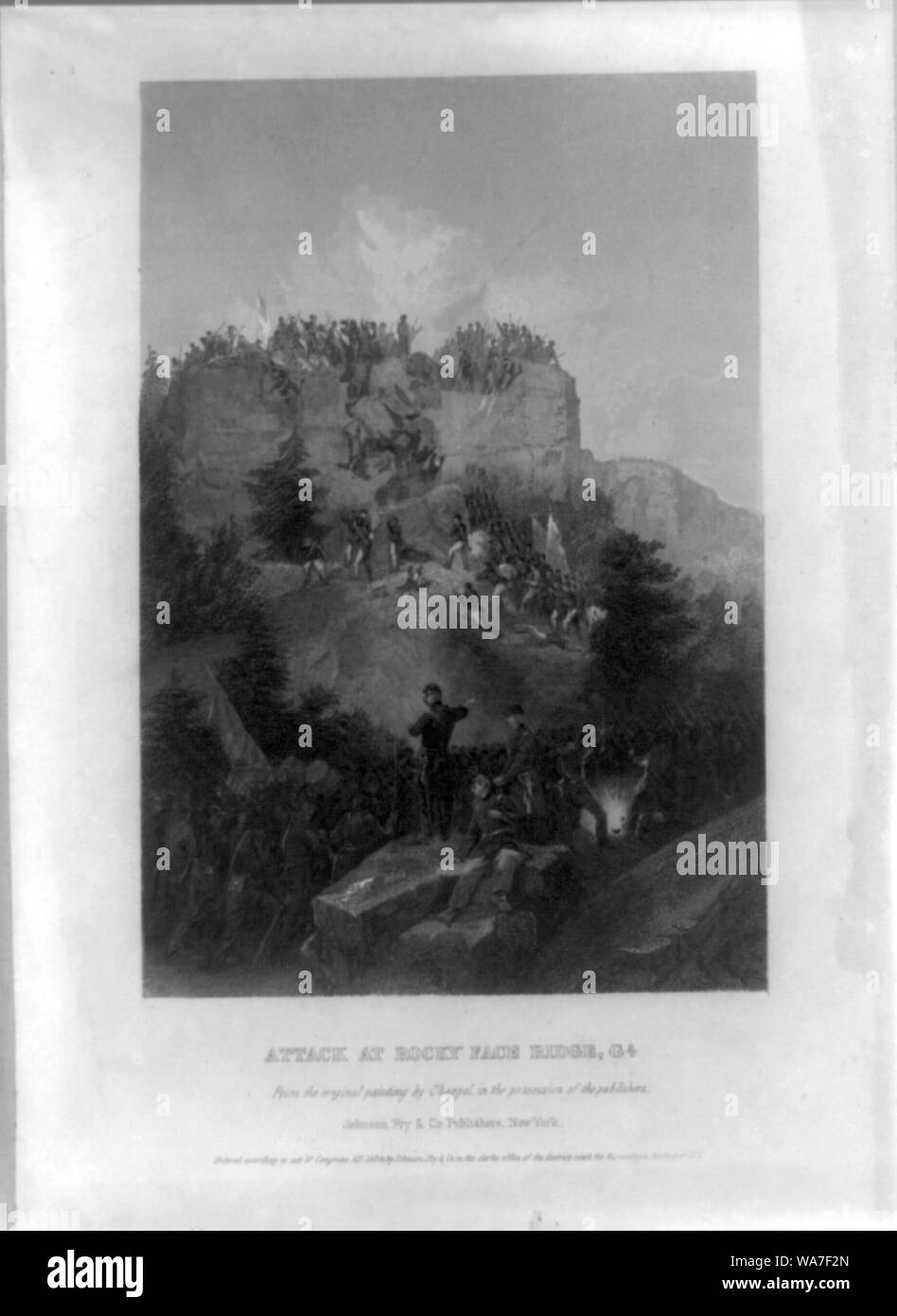 Attack at Rocky Face Ridge, Ga Stock Photo - Alamy