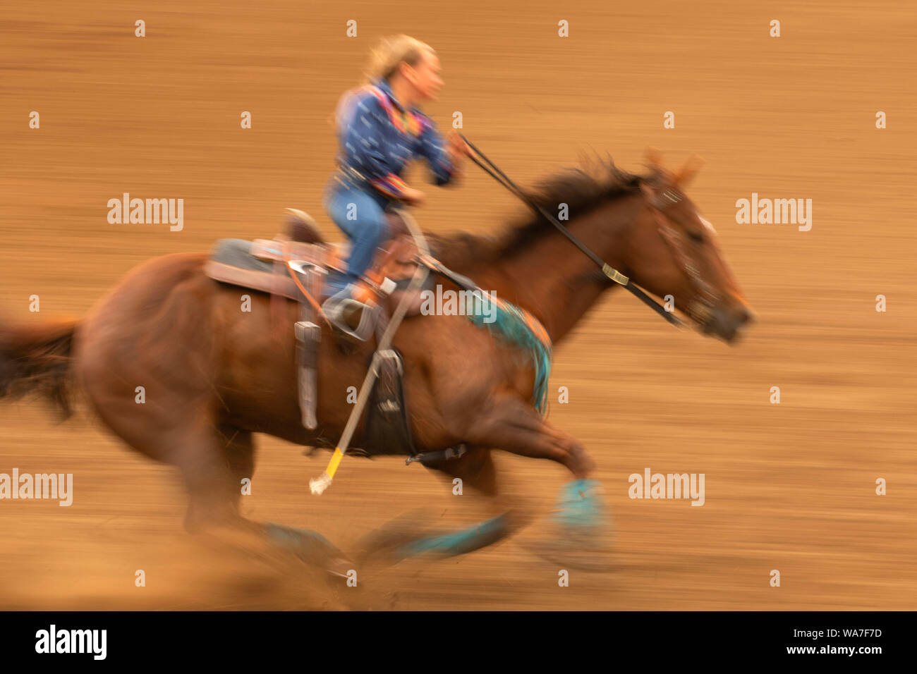 Rodeo barrel race girl hi-res stock photography and images - Alamy