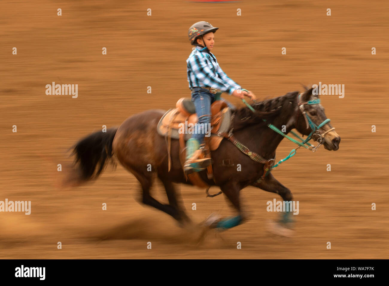 Barrel race rodeo girl hi-res stock photography and images - Alamy