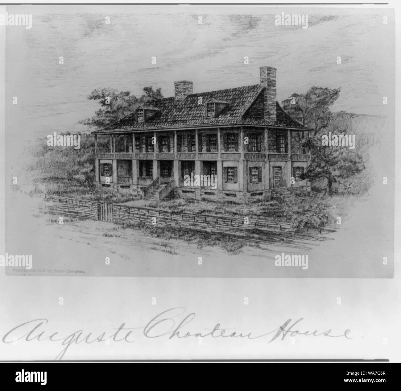 August Chouteau house Stock Photo - Alamy