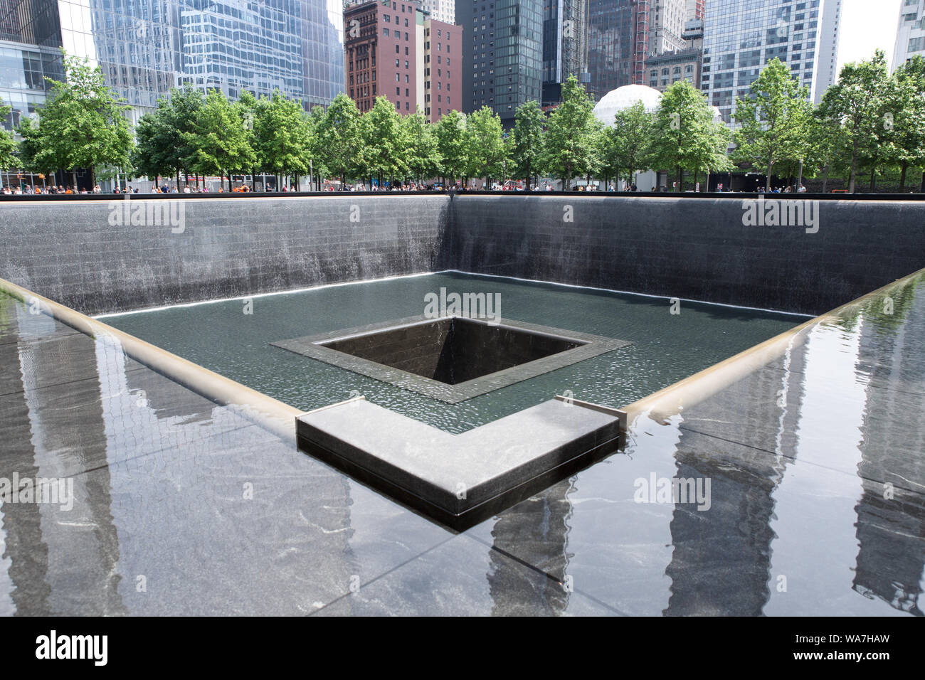 World Trade Center 9/11 Memorial Infinity South Pool, Lower Manhattan ...