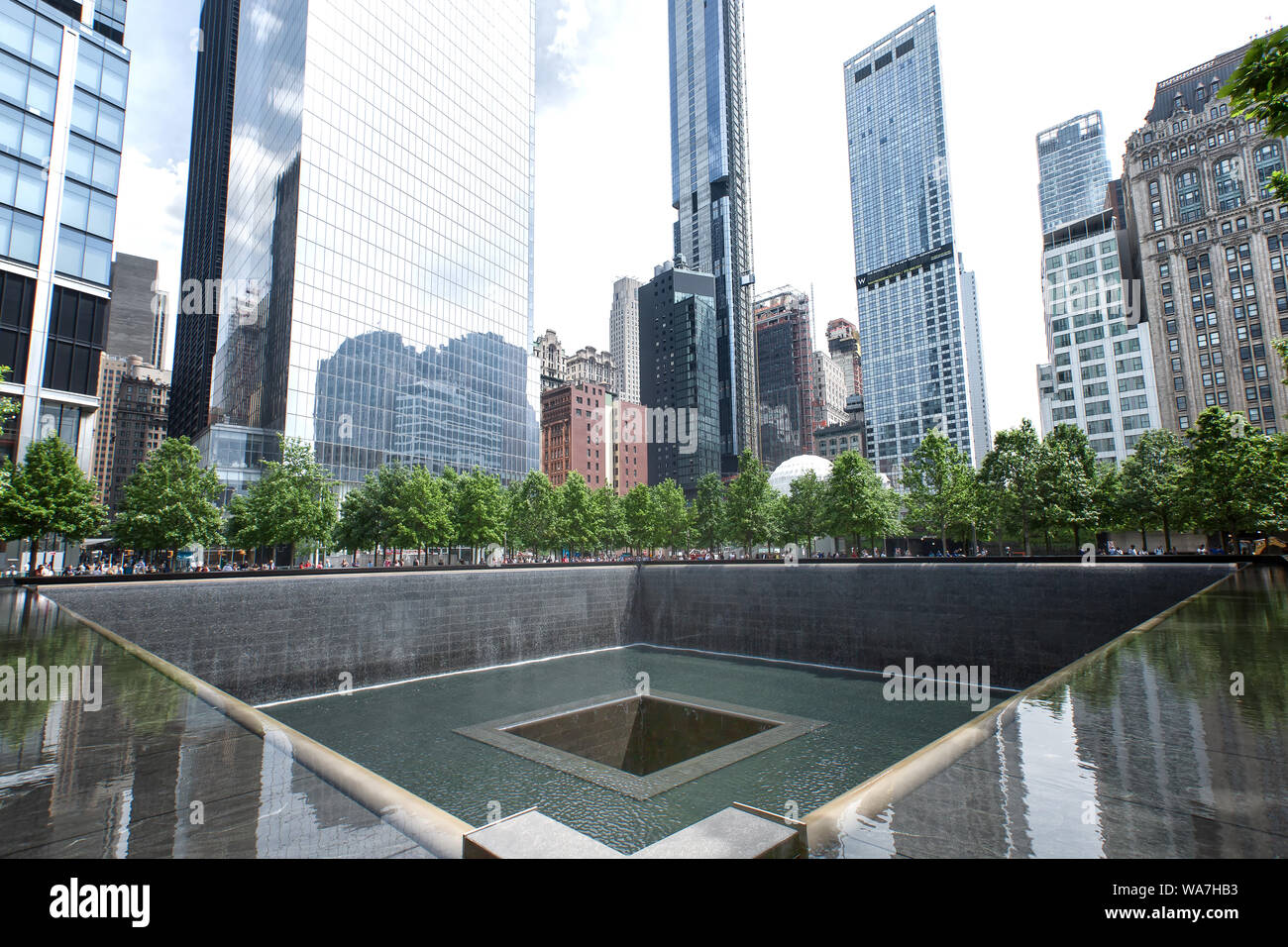World Trade Center 9/11 Memorial Infinity South Pool, Lower Manhattan ...