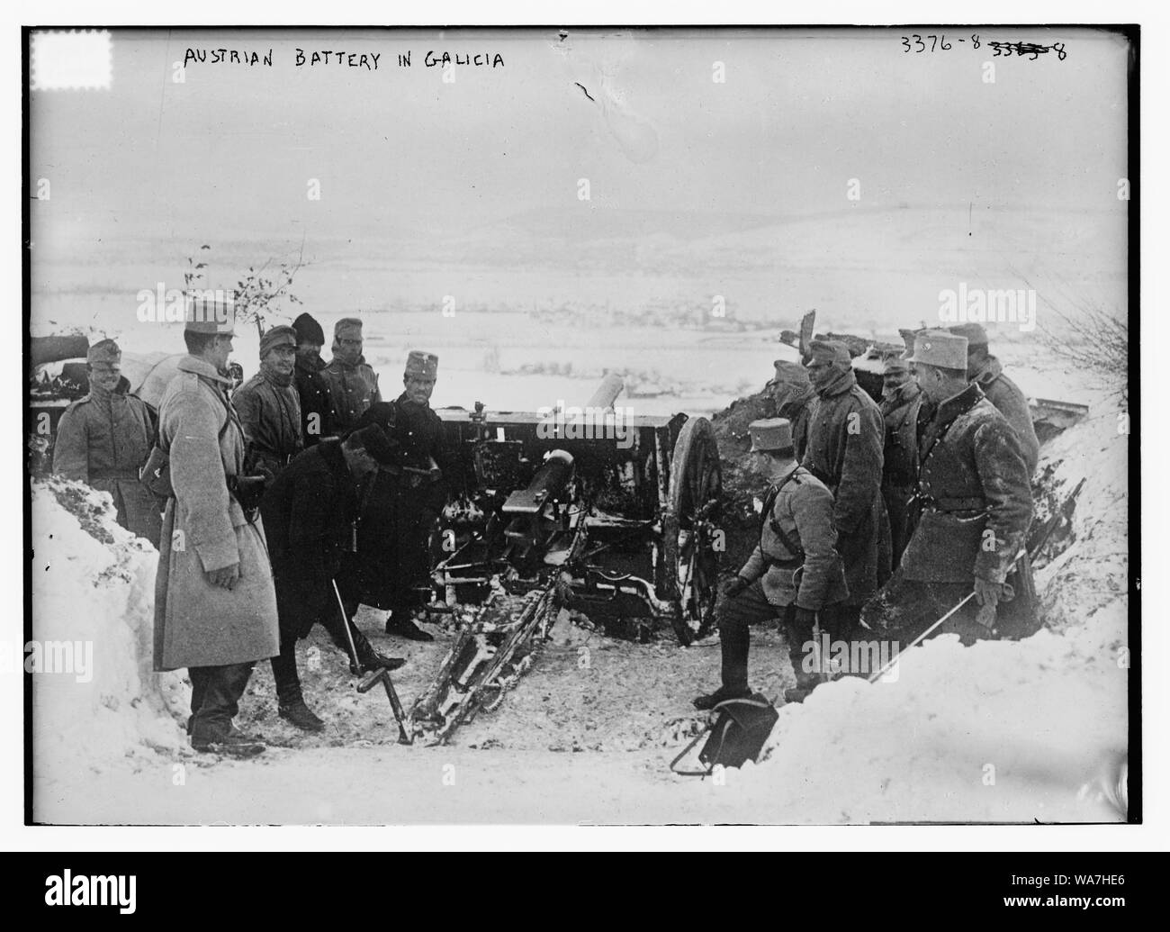 Austrian battery in Galicia Stock Photo - Alamy