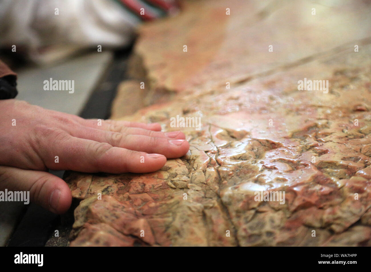 The Stone of Anointing. Holy Sepulchre Church. Jerusalem. Israël Stock ...