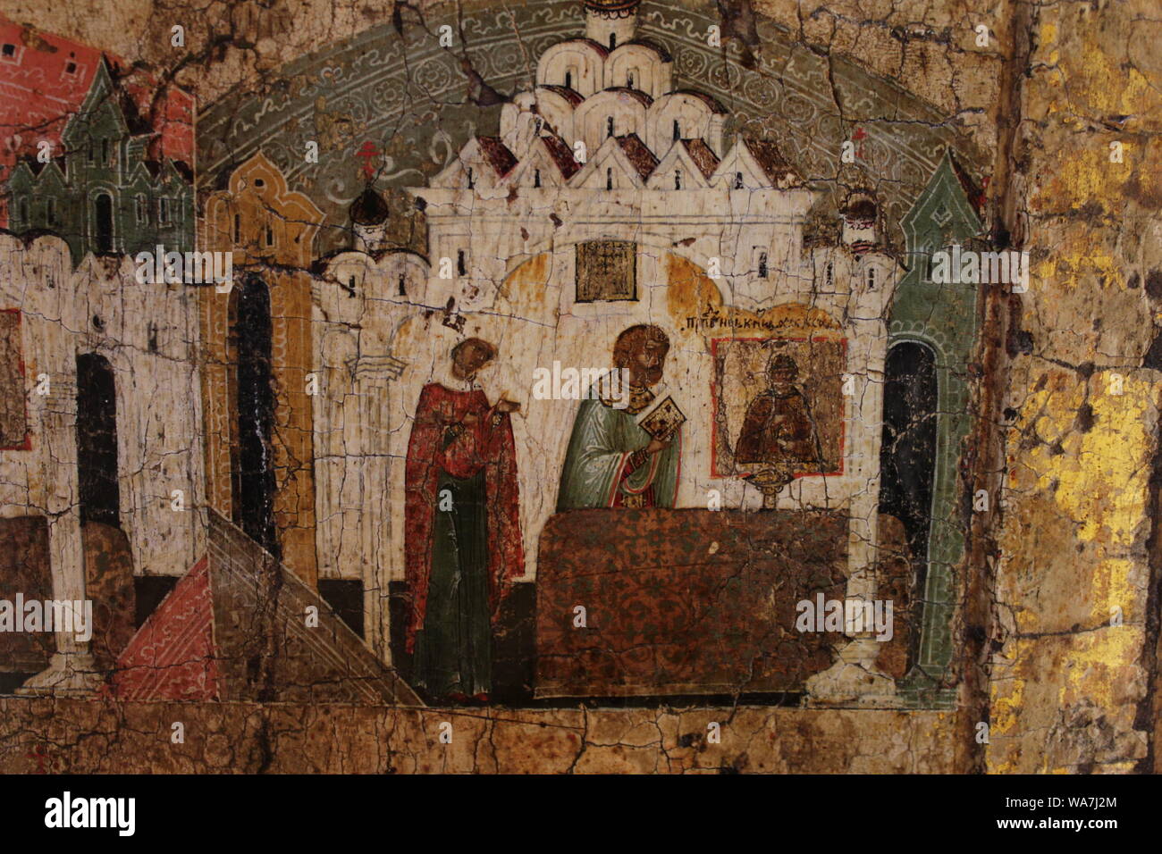 Mural inside St Basil's Cathedral, Moscow Stock Photo - Alamy