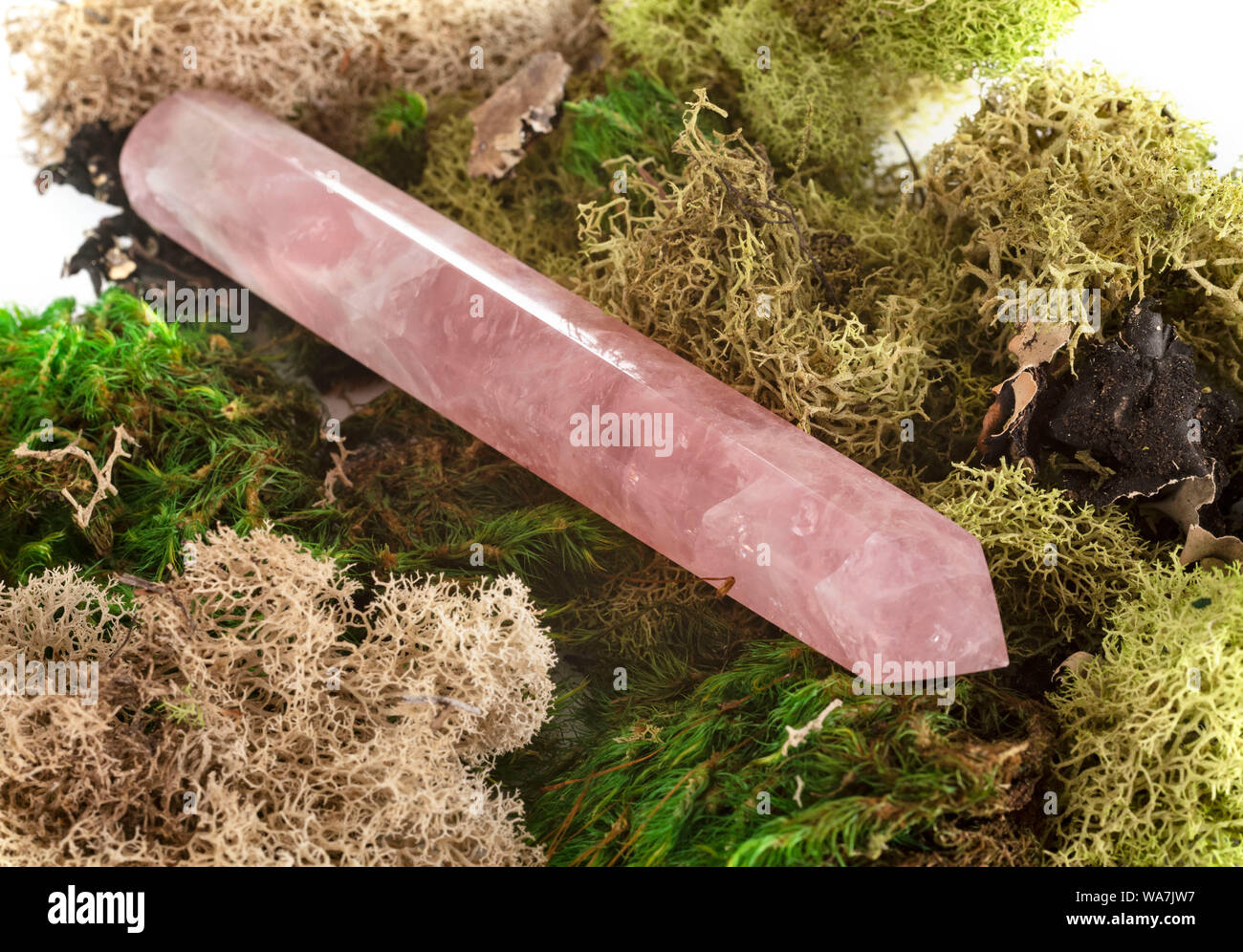 pink quart in front of white background Stock Photo - Alamy