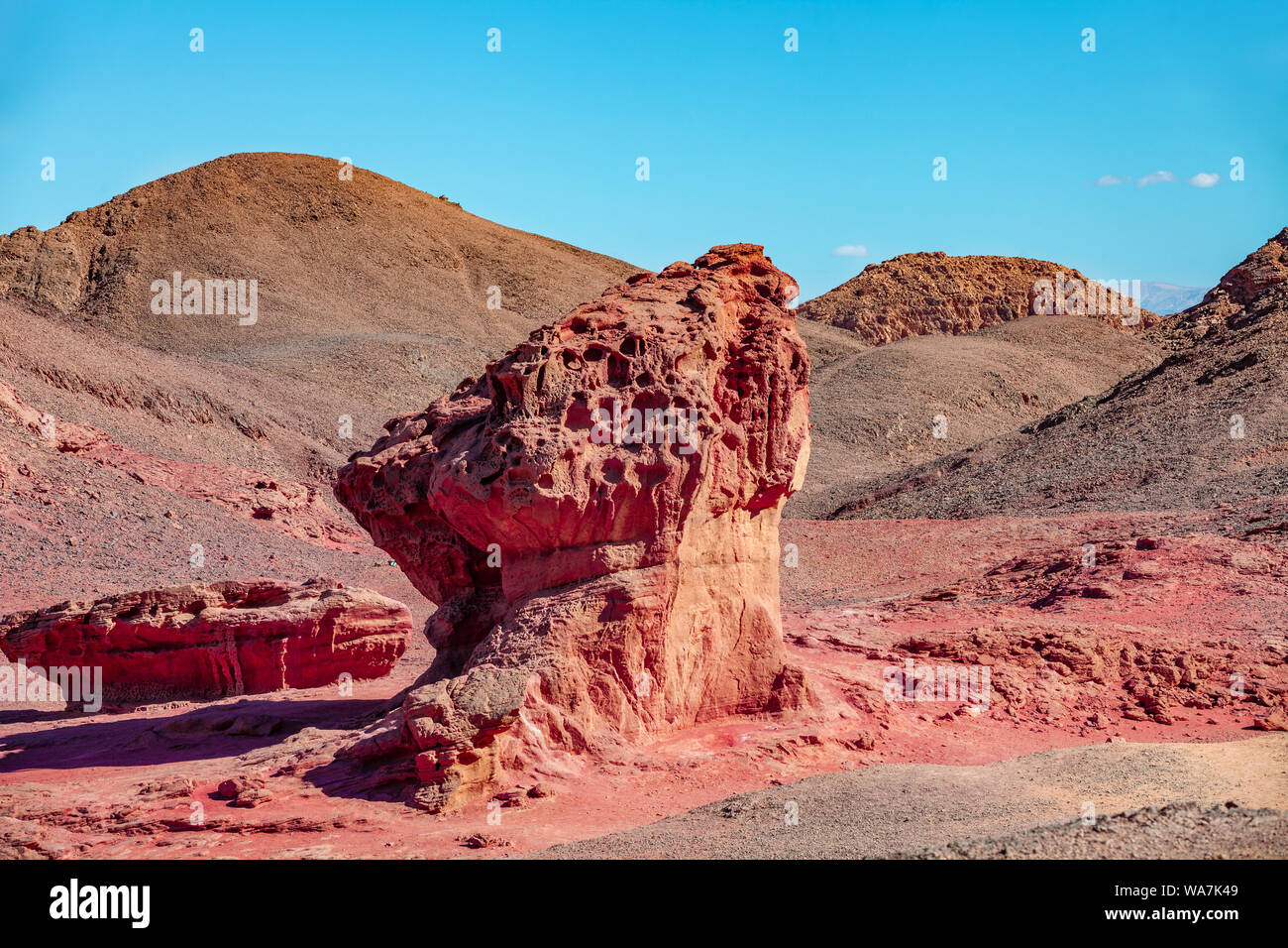 Desert landscape. Sandstone rock in Timna Park, Israel Stock Photo - Alamy